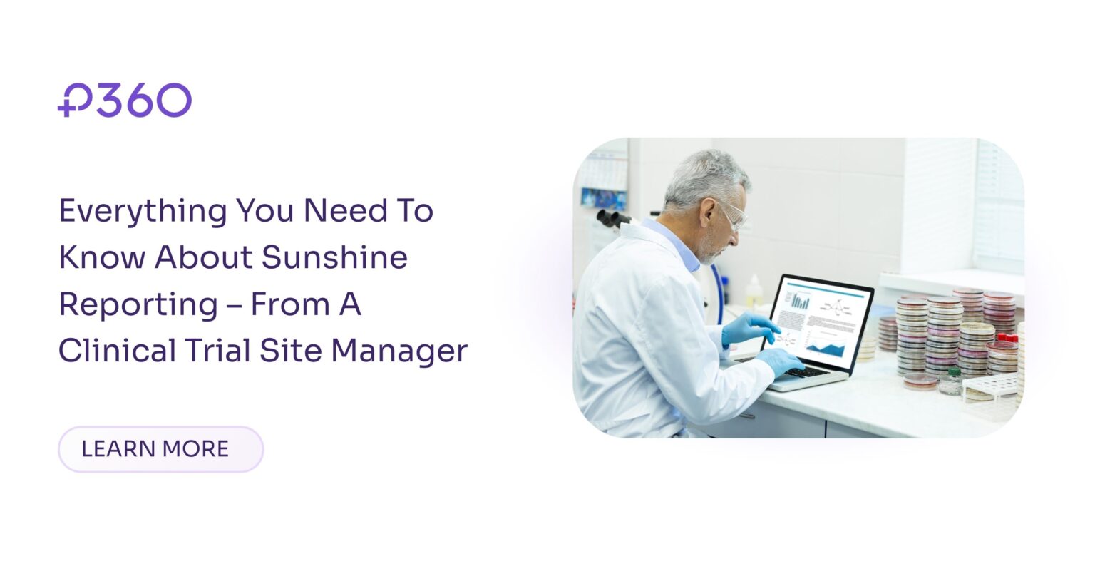 Sunshine Reporting | Guide for Clinical Trials | P360
